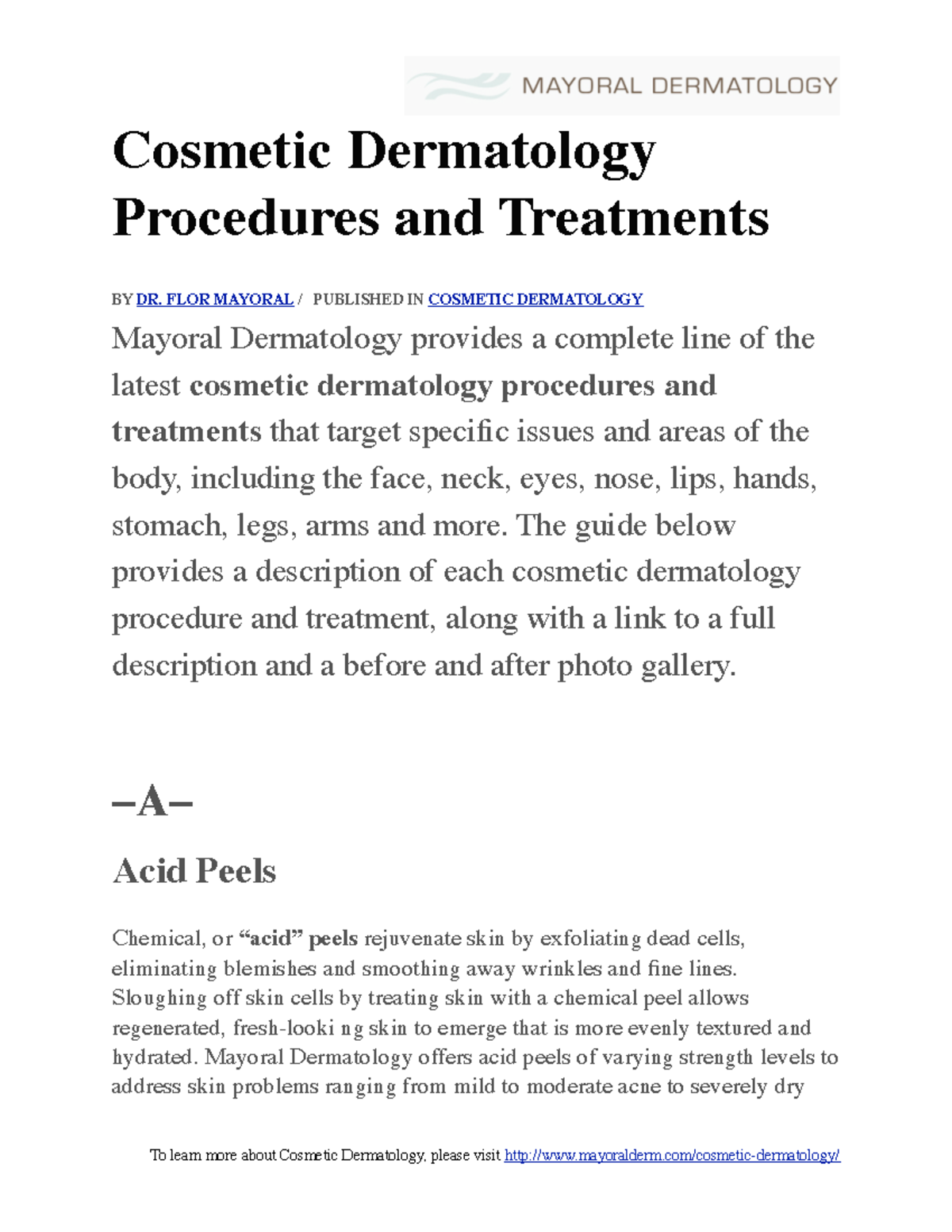 16. Cosmetic Dermatology Procedures and Treatments Autor DR. Flor ...