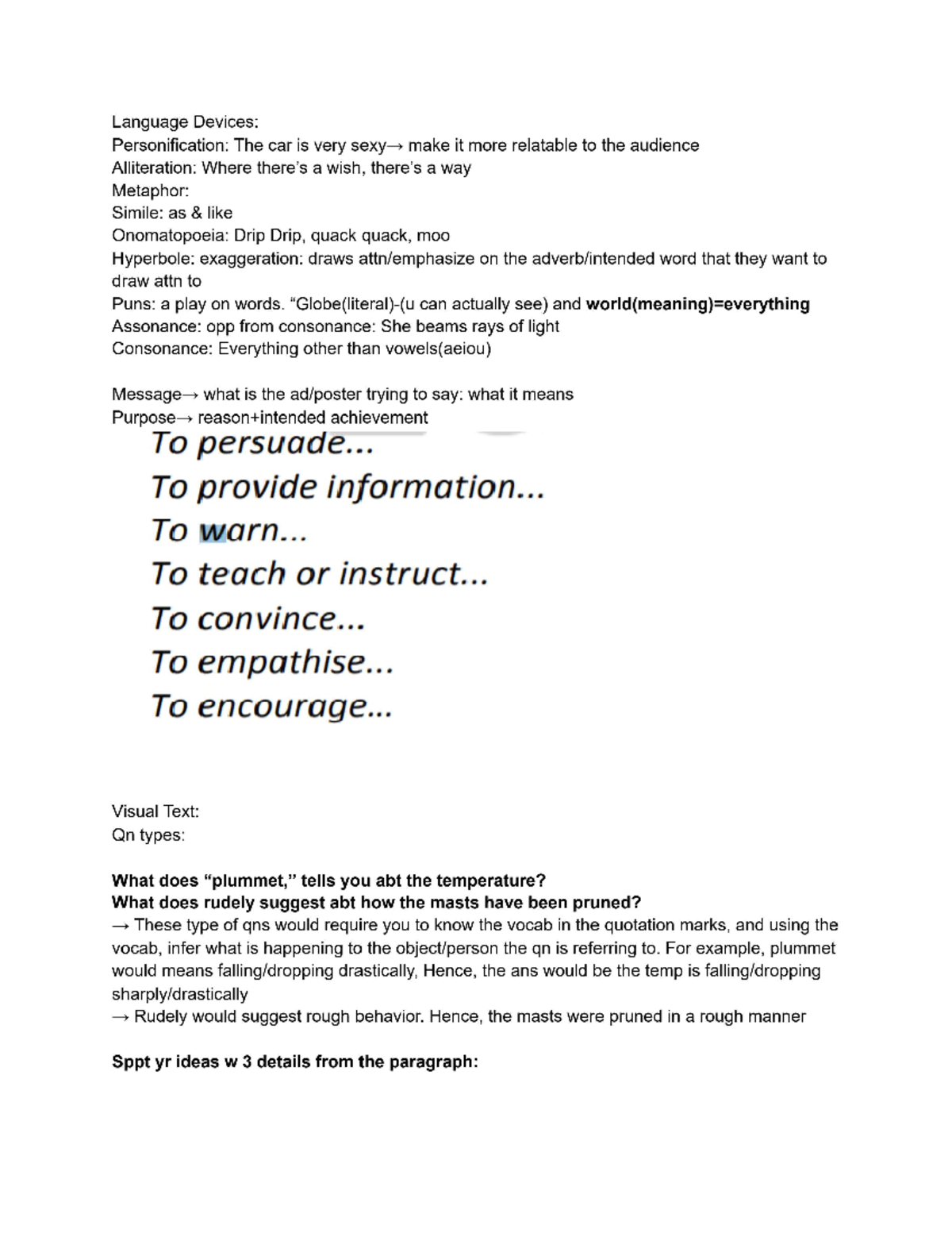 Narrative and Visual text tips - BUS219 - Studocu