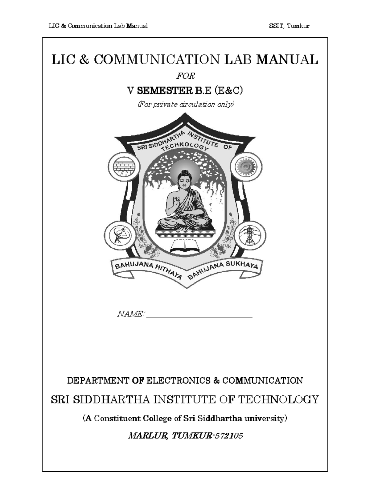 LIC & AC Manual - Manuval of lab - LIC &LIC & Communication Lab ManualLIC &LIC - Studocu