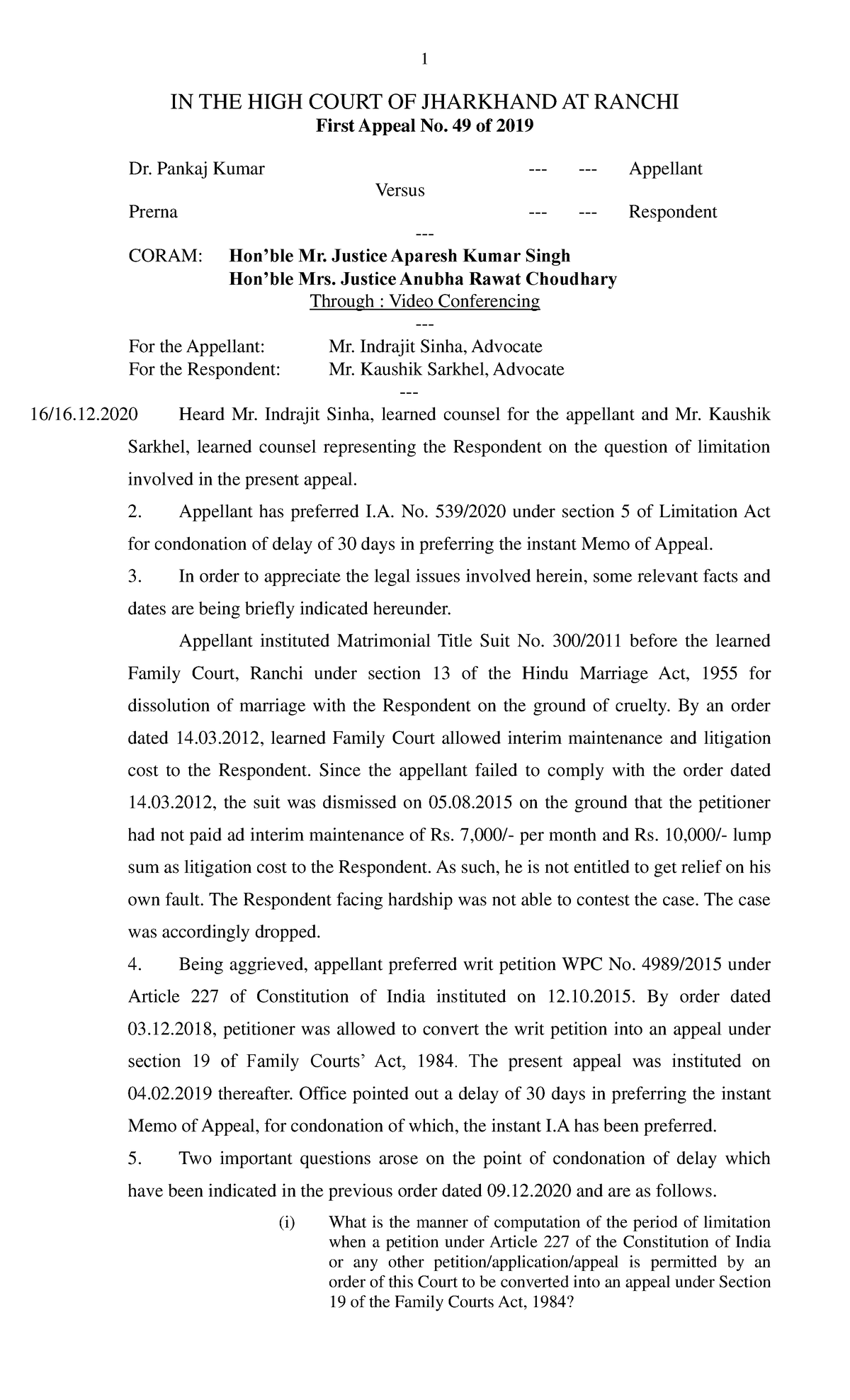Display - Science - IN THE HIGH COURT OF JHARKHAND AT RANCHI First ...