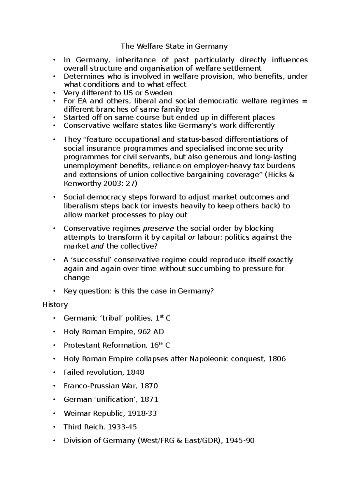 The Welfare State in Germany-6 cws - The Welfare State in Germany In ...