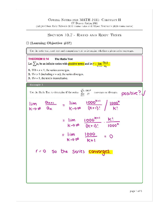 Lecture 11.3 Taylor series - Course Notes for MATH 2411: Calculus II CU ...