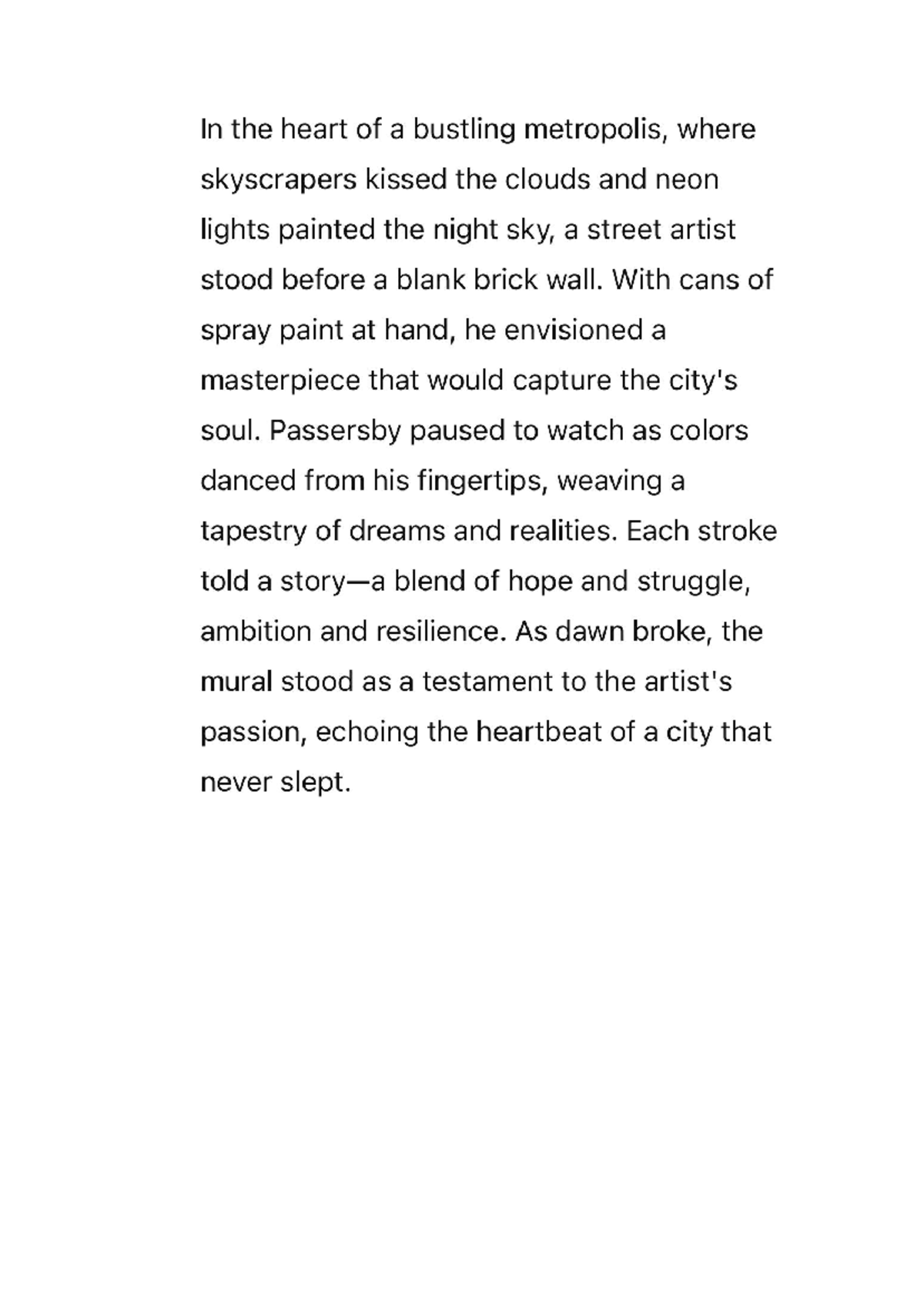 ENG | Short Poem - In the heart of a bustling metropolis, where ...