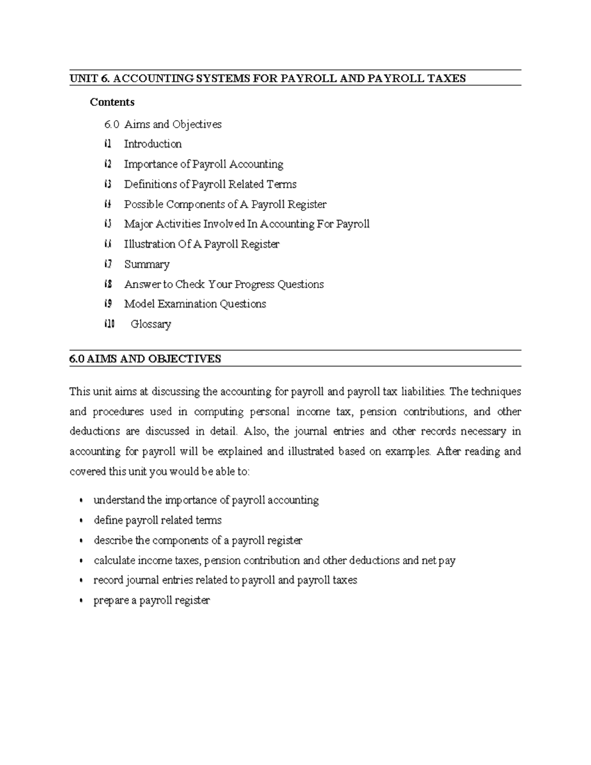 Principle of Accounting 2 - Unit 6 - UNIT 6. ACCOUNTING SYSTEMS FOR ...