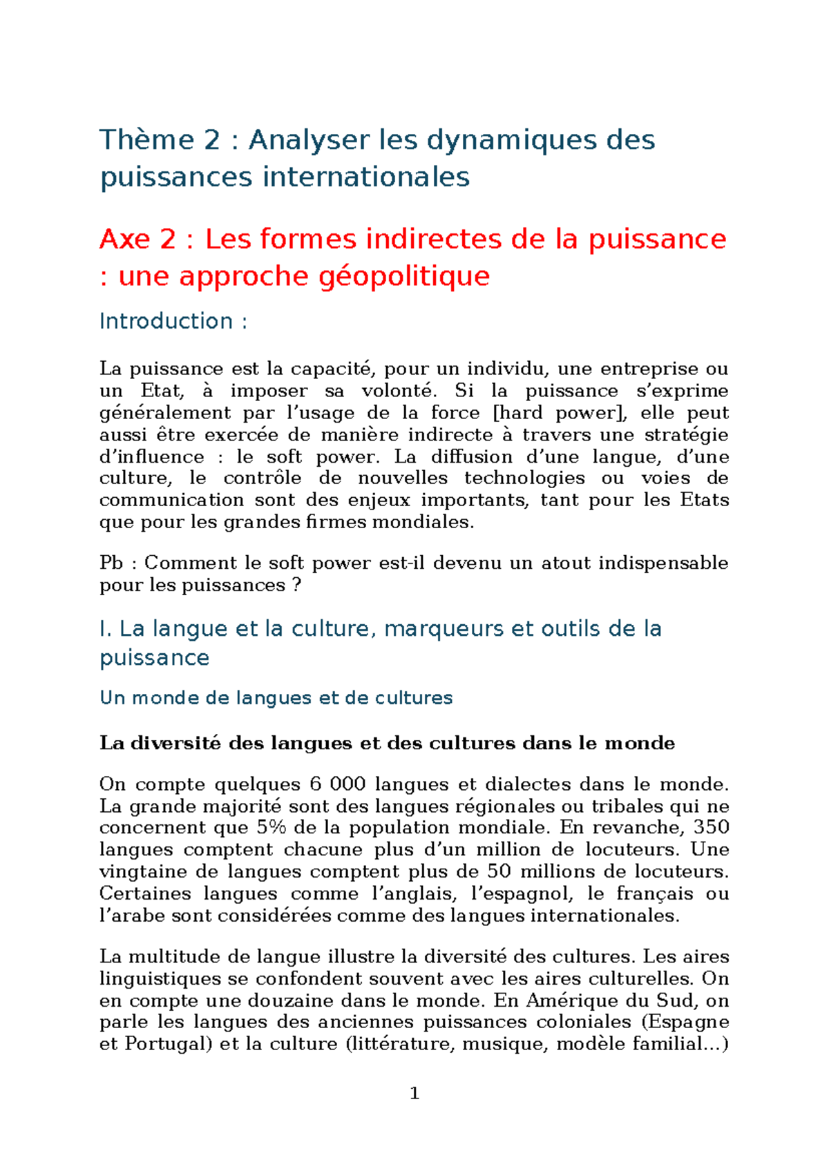 Th me 2 La puissance axe 2 - Thème 2 : Analyser les dynamiques des ...