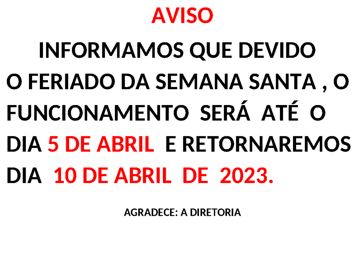 Aviso 12335665 - kkk - Matemática - AVISO INFORMAMOS QUE DEVIDO O ...