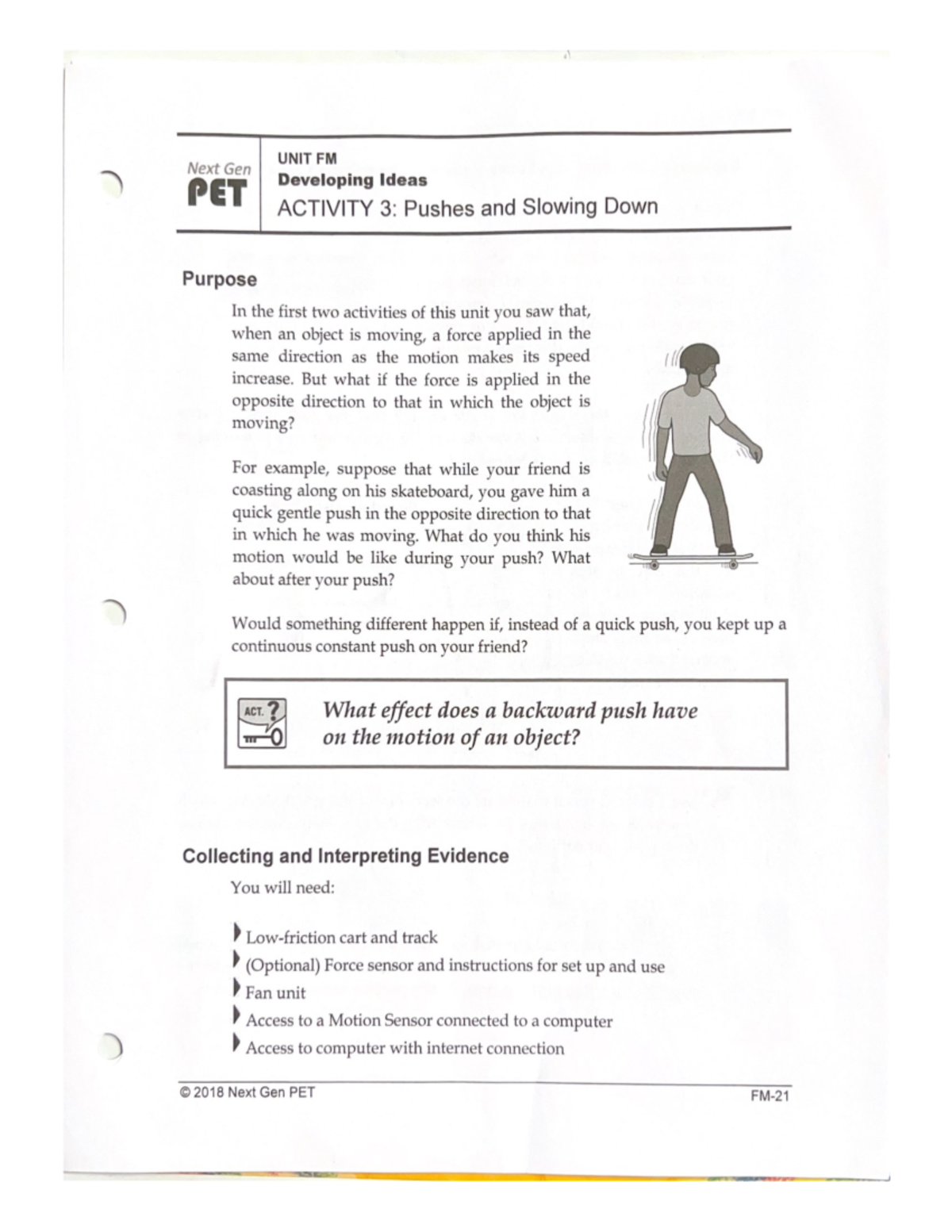 Unit 1-A 3 - For NSCI 231, there are activities that need to be ...