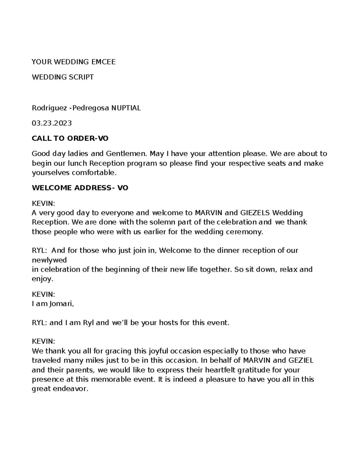 YOUR Wedding Emcee - asdfhghnbvfdgsfdgfhmgmnfbfasfdgnf - YOUR WEDDING ...