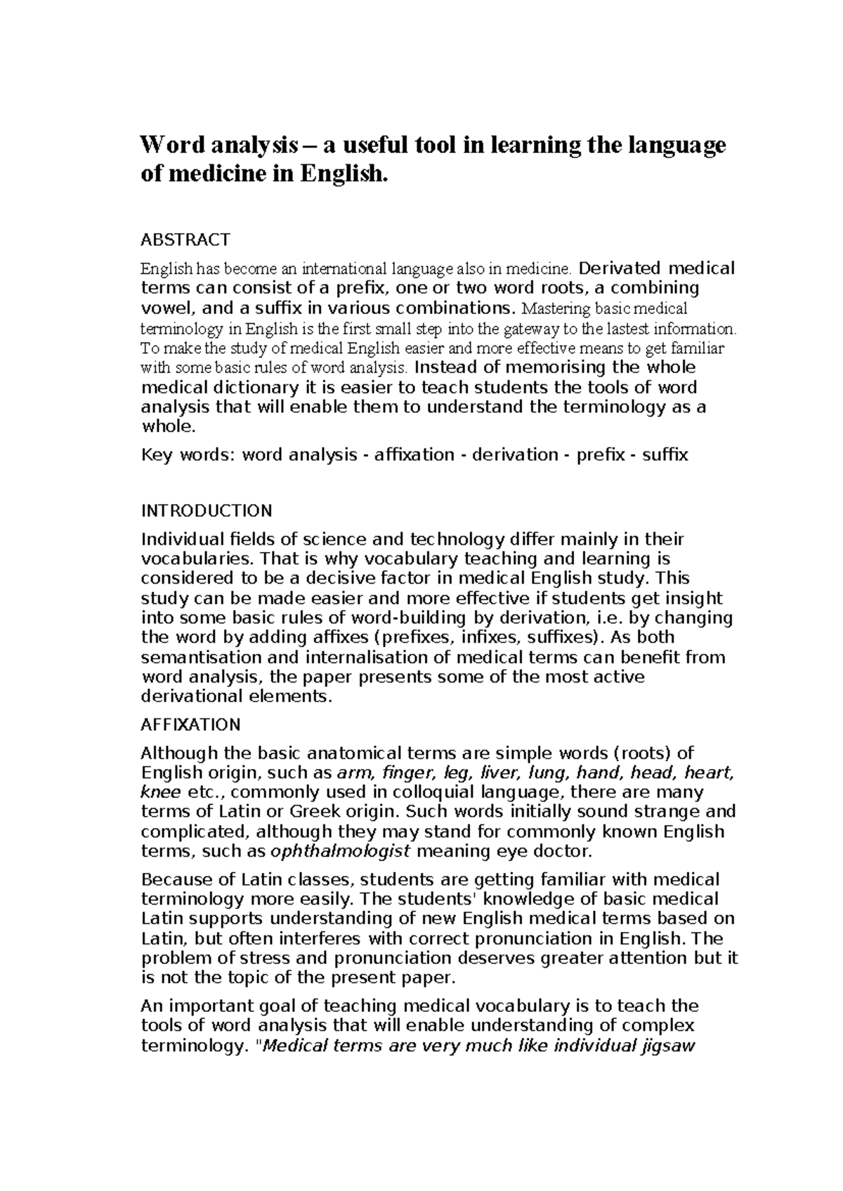 Wordanalysis - I am an Elementary Teacher - Word analysis – a useful ...