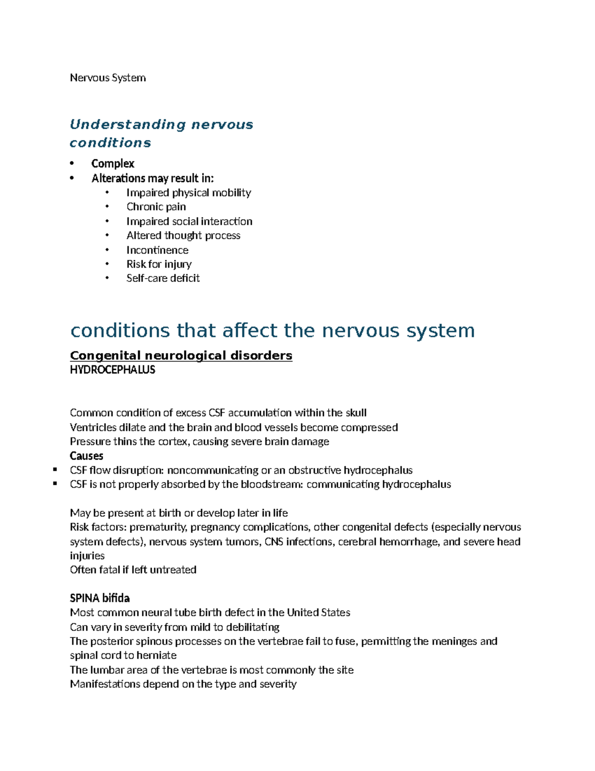 Nervous System - Nervous System Understanding nervous conditions ...