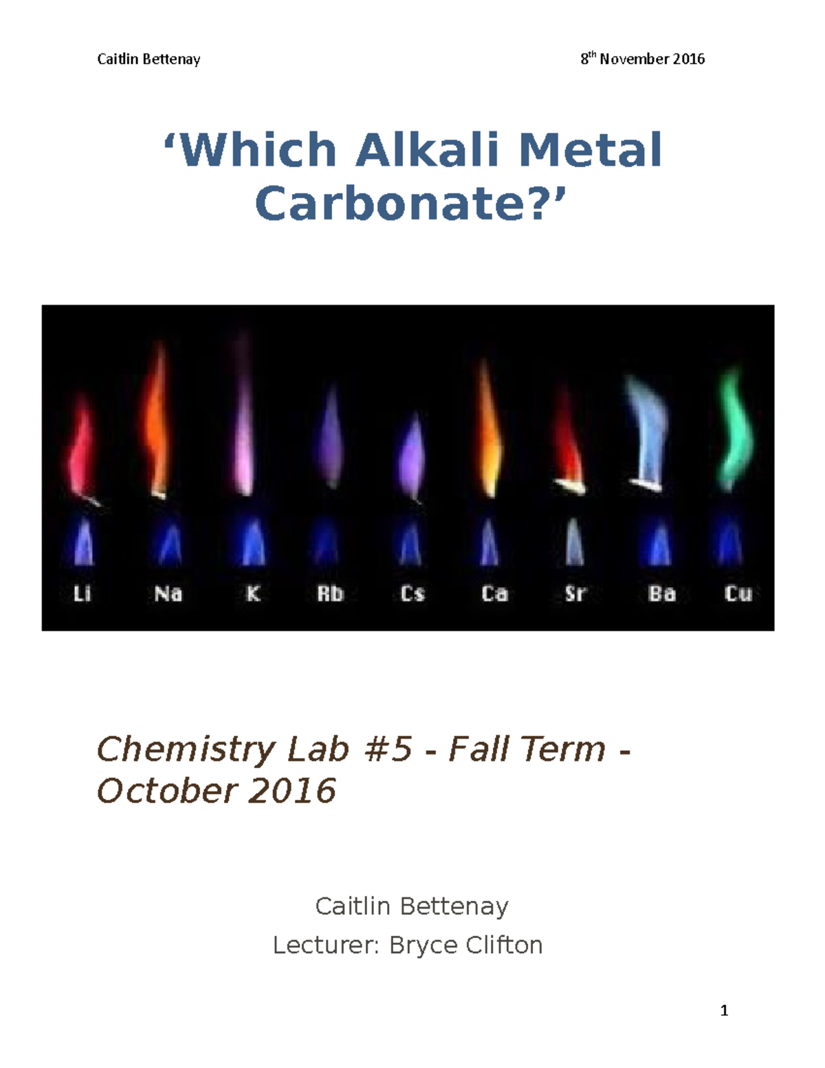 'Which Alkali Metal Carbonate' - Furthermore, the results of the ...