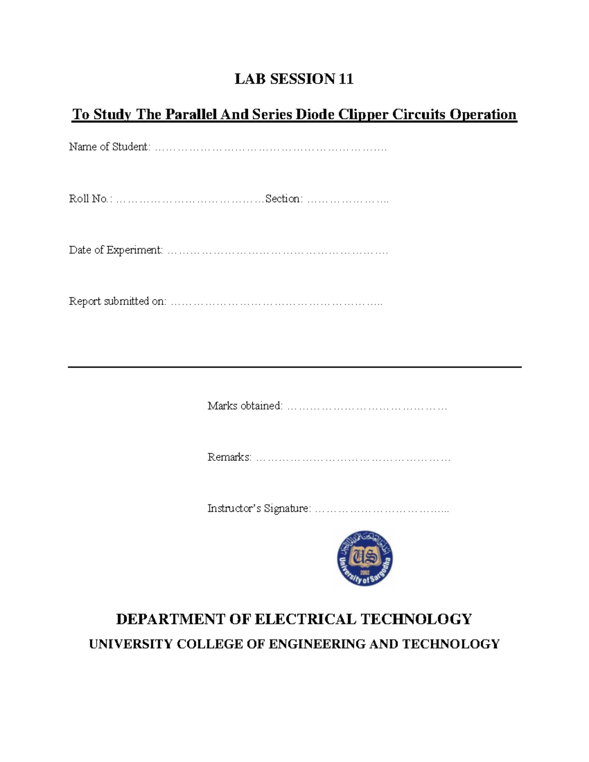 1588509725 lab session 11 clipper - LAB SESSION 11 To Study The ...