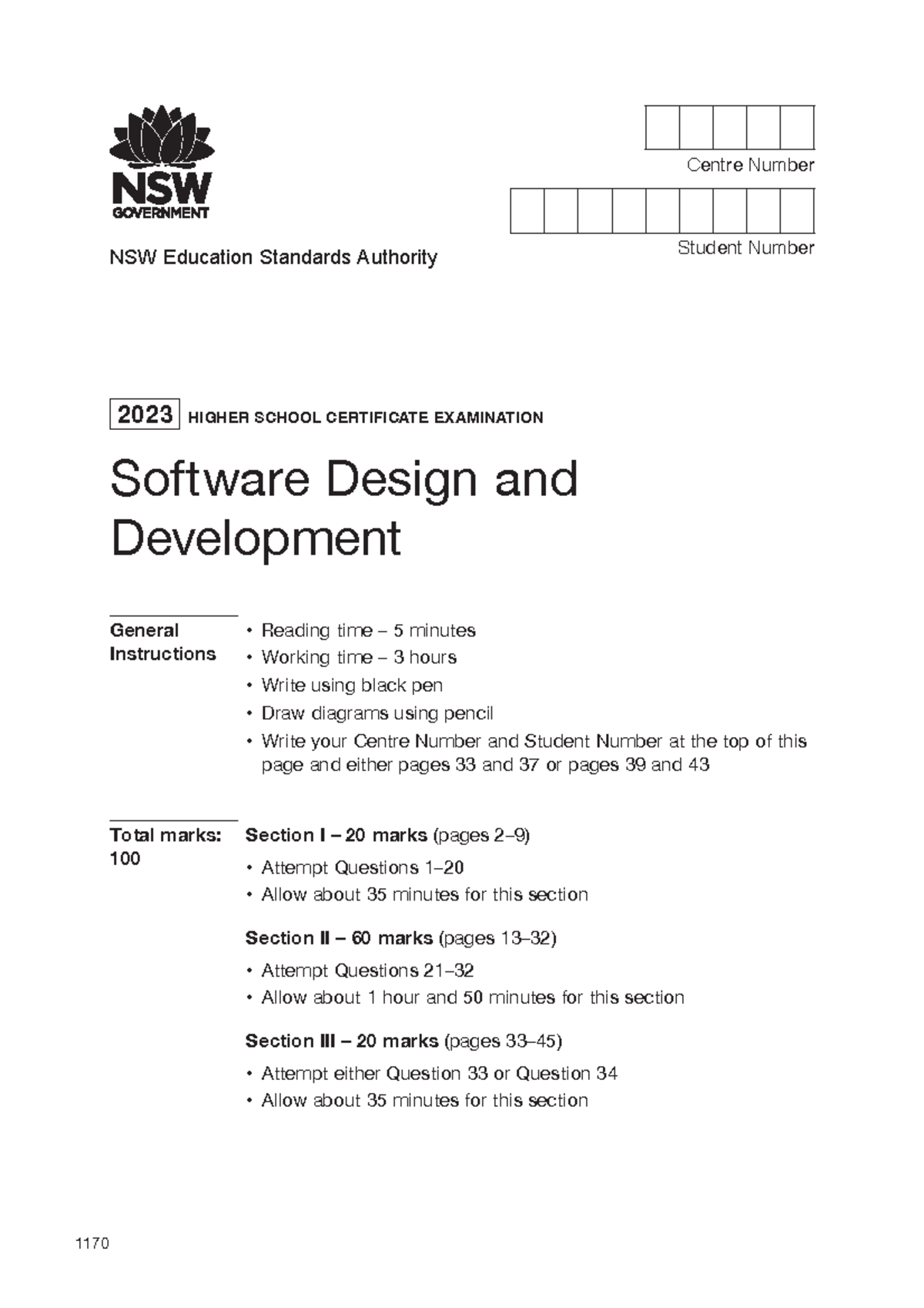 2023 hsc software design and dev - NSW Education Standards Authority ...