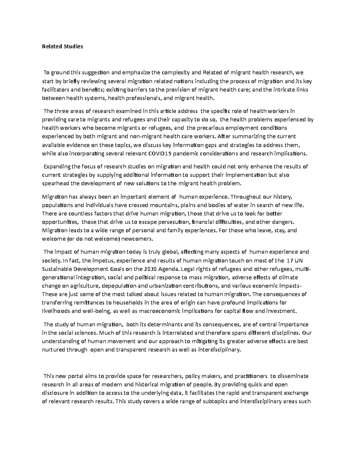 Relatedstudies - rrl - Related Studies To ground this suggestion and ...