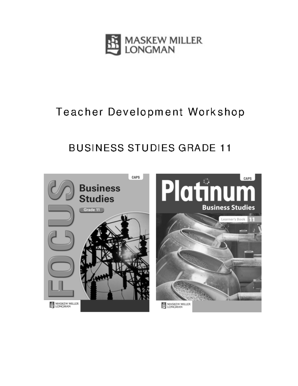 Business Studies Gr11 Teachers Module MML - Teacher Development ...