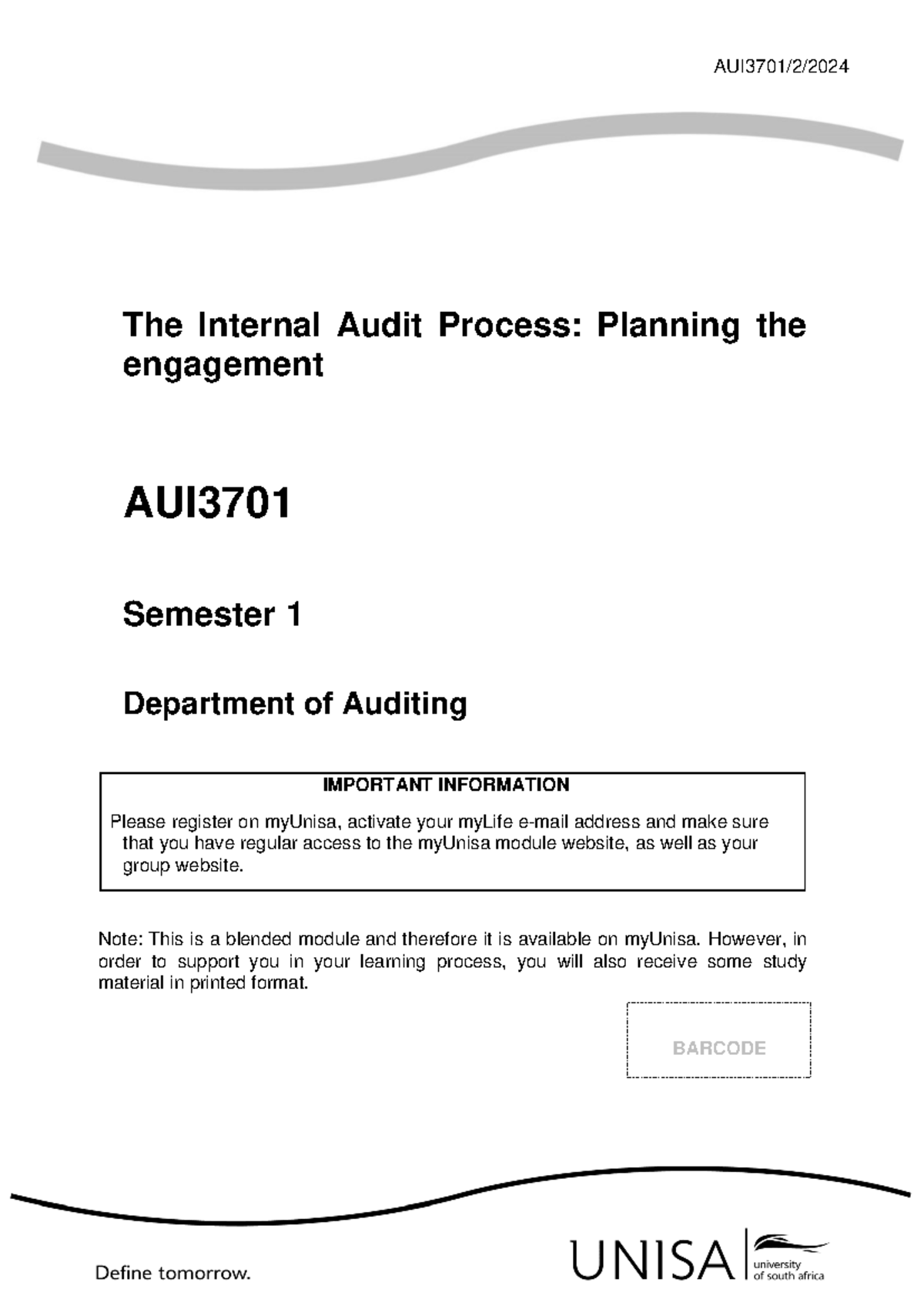 AUI3701 Assignment 02- Question Paper - AUI 3701 / 2 / 2024 The ...