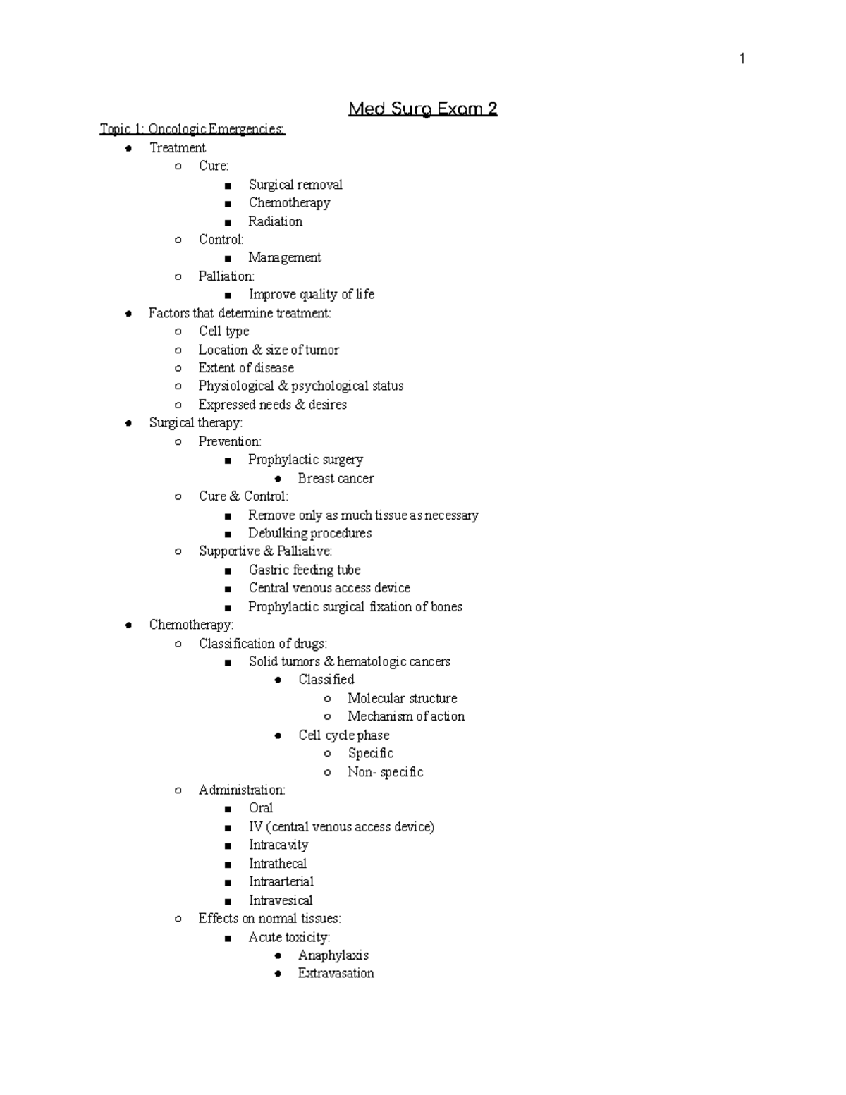 NUR 3290 Exam 2 - Professor Spatarella - Med Surg Exam 2 Topic 1 ...