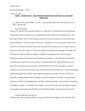 D180 Task 1 - Task 1-passed the first time - Identifying a Research ...