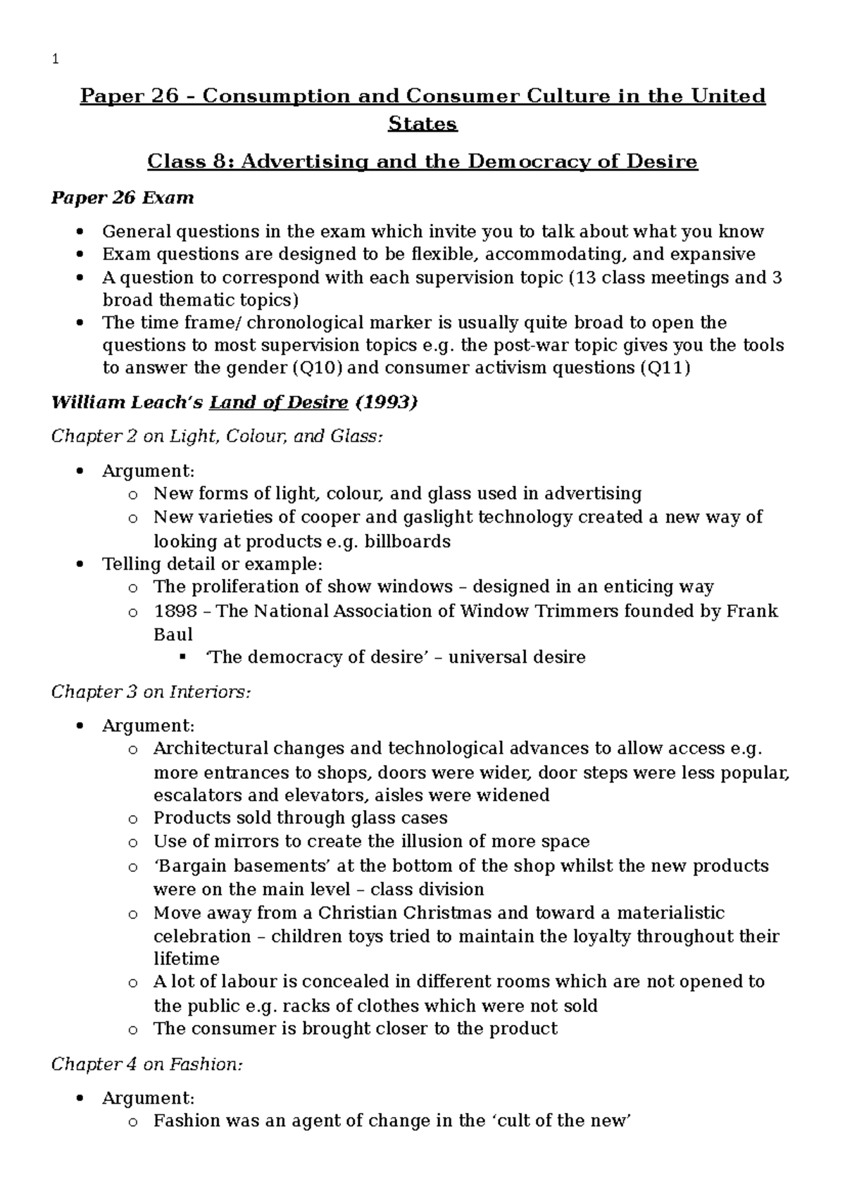 Empire and consumerism - 1 Paper 26 – Consumption and Consumer Culture ...