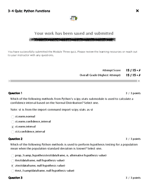 MAT 243 Project Three 2 - MAT 243 Project Three Summary Report Southern ...