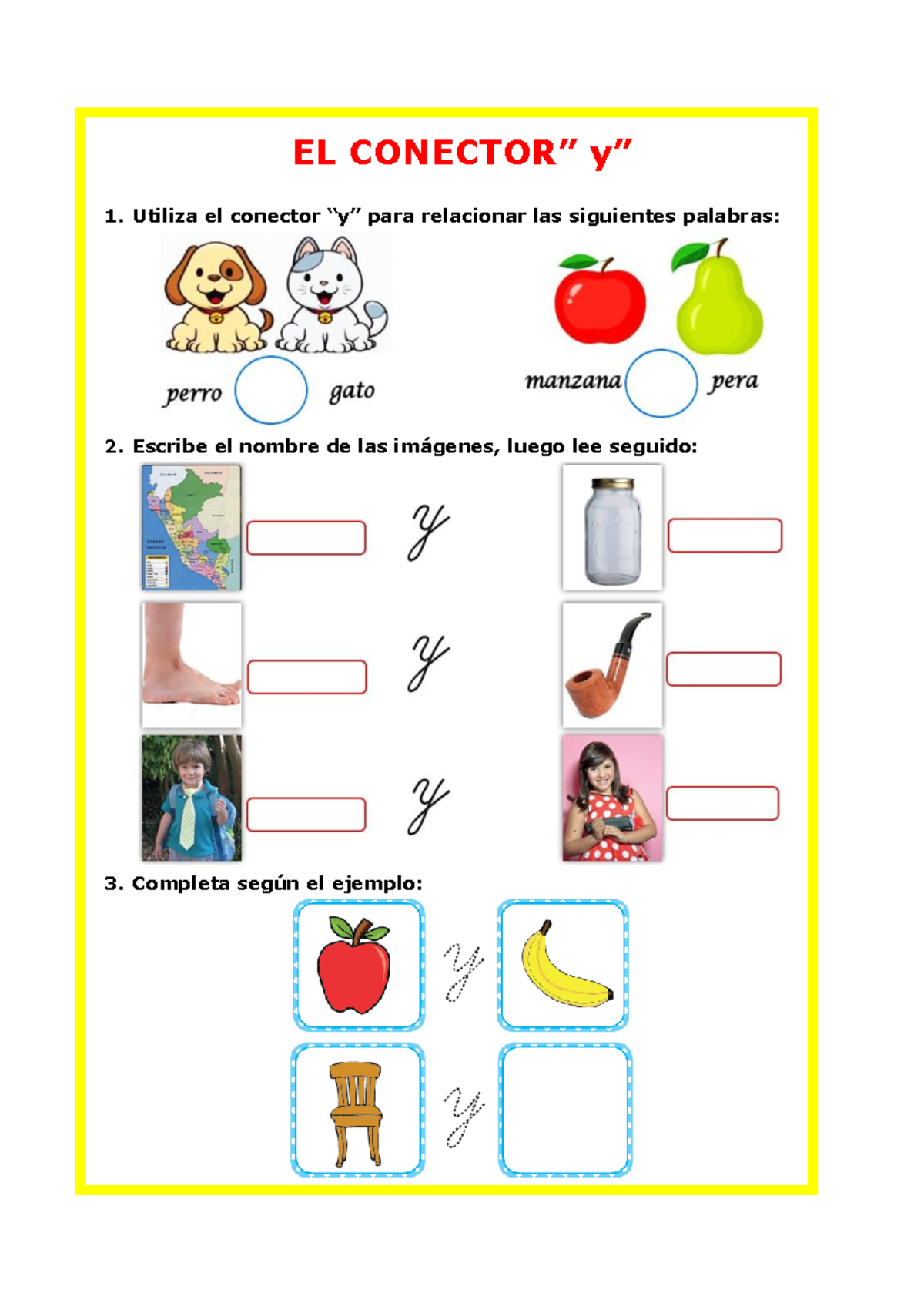Comunicación EL Conector Y - eduacion inical - EL CONECTOR” y” 1 ...