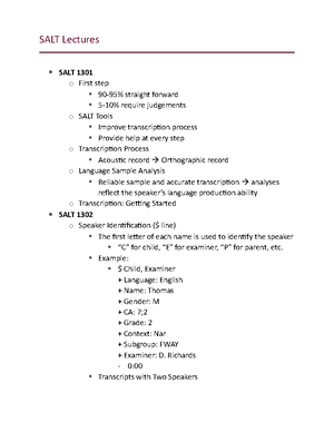 SALT Review #2 - SALT Review C-Unit Segmentation Setting up a header in ...