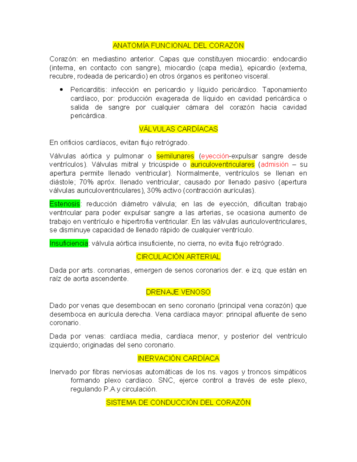 3. ANATo. Funcional Corazón - ANATOMÍA FUNCIONAL DEL CORAZÓN Corazón ...
