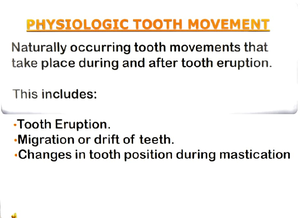 Fluid dynamic theory of tooth movement - Fluid dynamic theory by Bien ...
