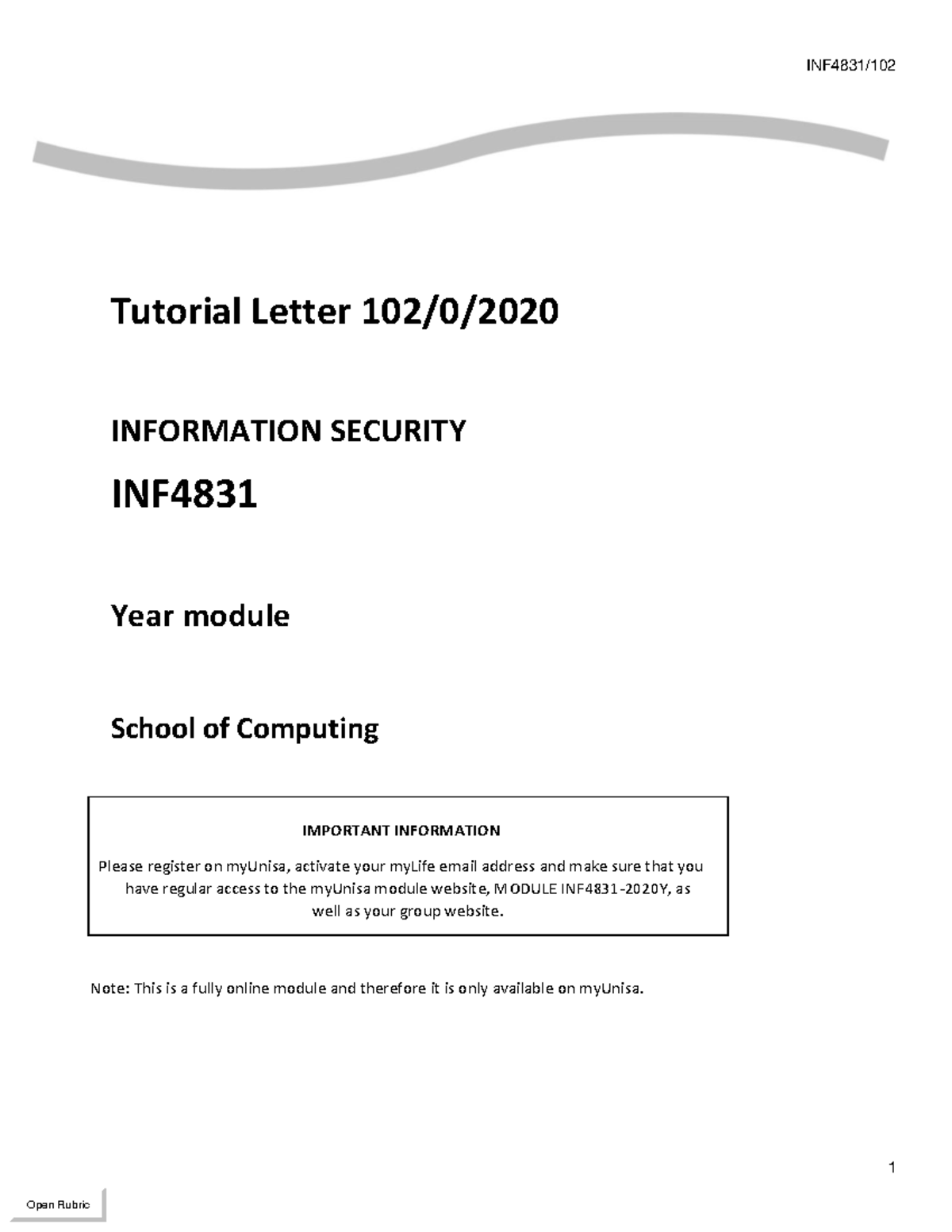 Tut102 Assignment 03 And 05 Warning Tt Undefined Function 32 1 Tutorial Letter 1020 2020