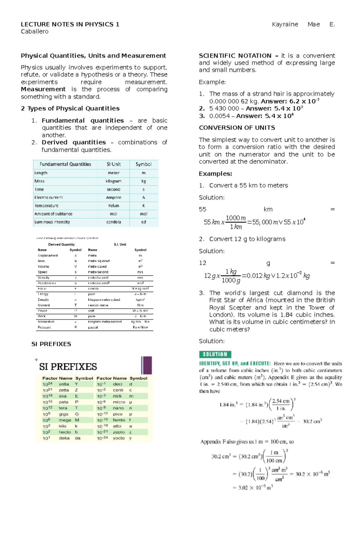 1st Monthly Lecture Notes in Physics 1 1 - LECTURE NOTES IN PHYSICS 1 ...