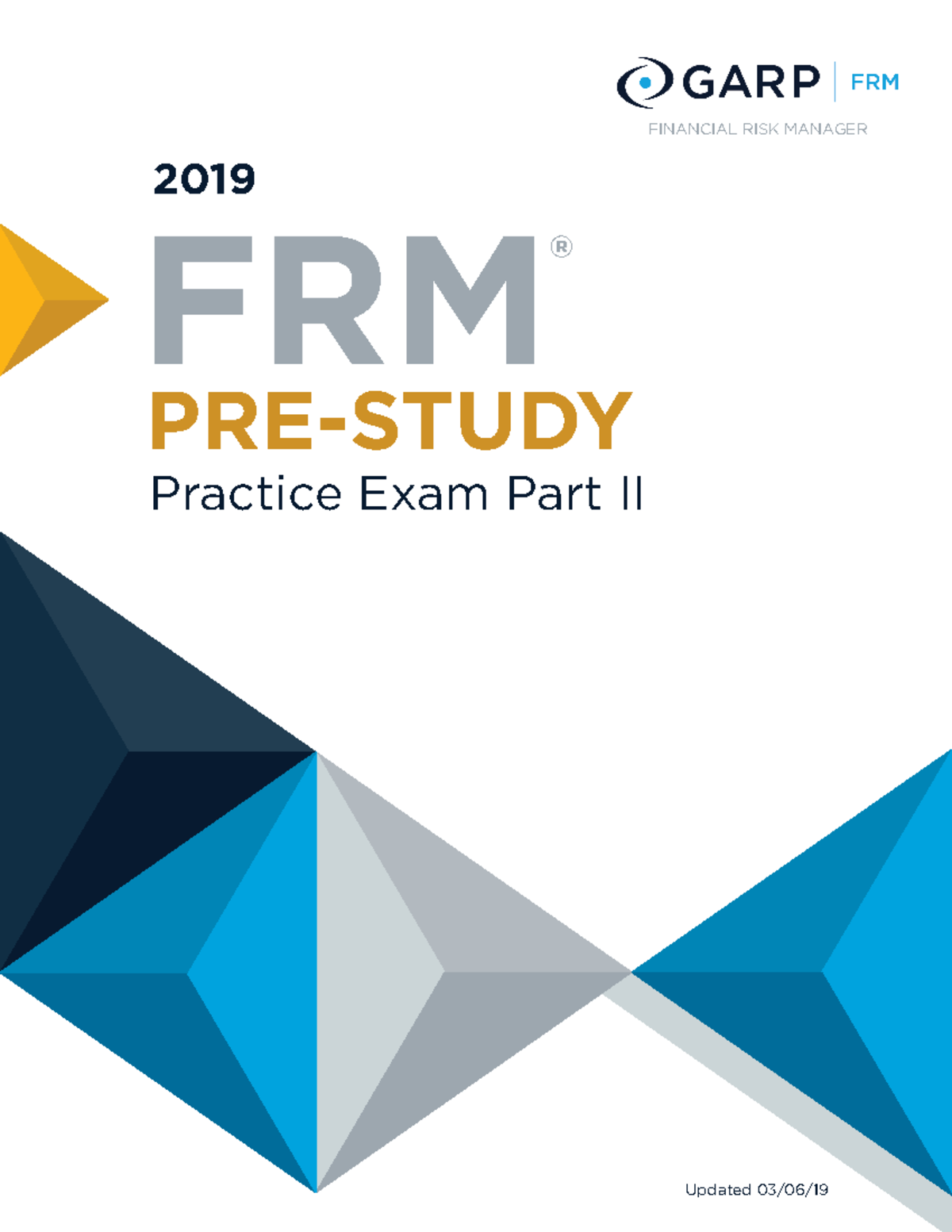 FRM II Sample Exam questions - FIN3118 - Warning: TT: undefined ...