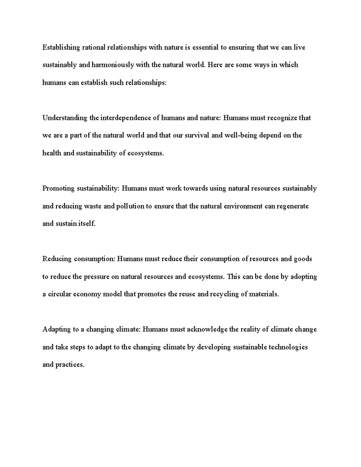 Establishing rational relationships - Here are some ways in which ...