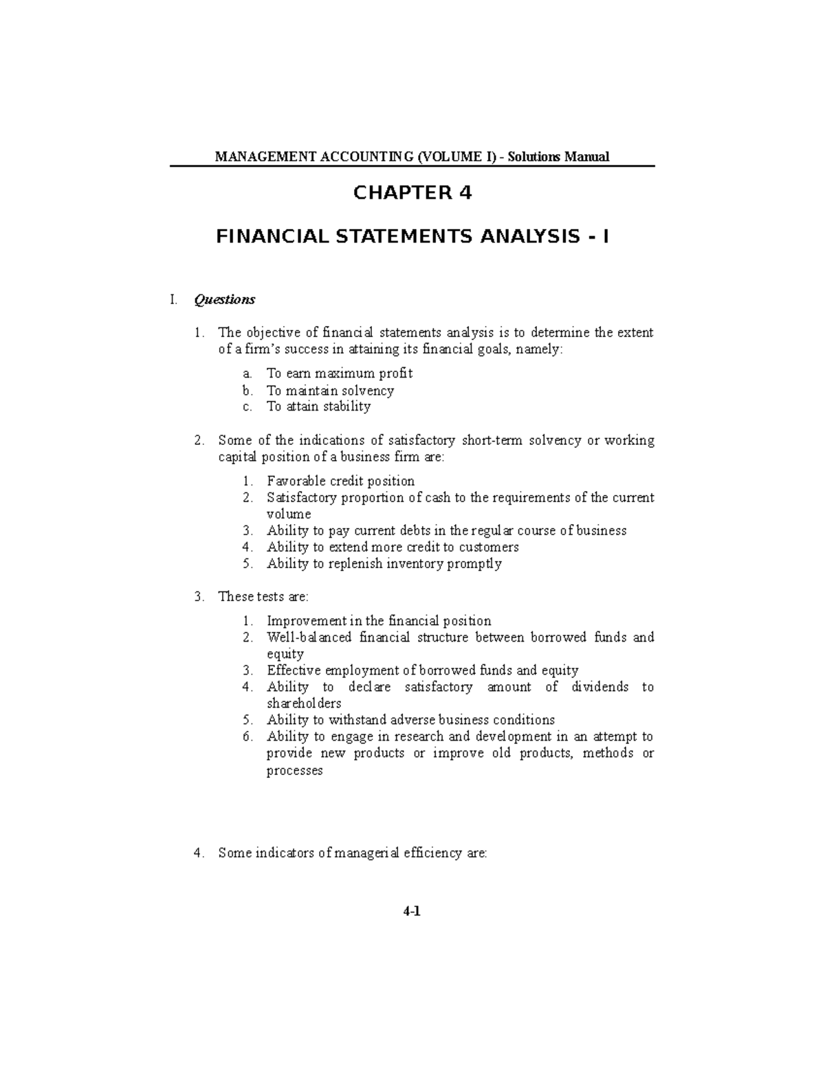 Chapter-04-Answer - Management Accounting - MANAGEMENT ACCOUNTING ...