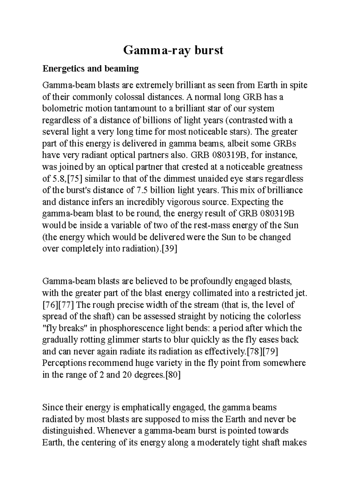 Gamma-ray burst 1 - Arafath - Gamma-ray burst Energetics and beaming ...