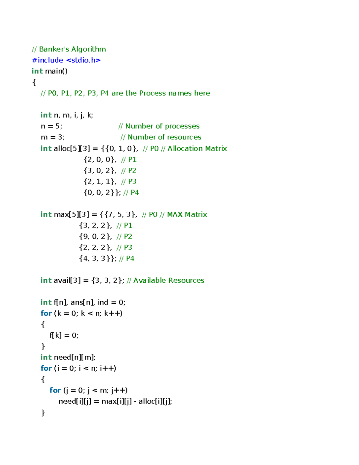 Lab6 - LAB6 of BCA - // Banker's Algorithm #include int main() { // P0, P1, P2, P3, P4 - Studocu