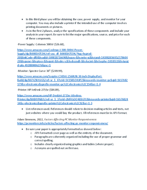 Course Project Phase 1 - Figure out what you would like the computer to ...