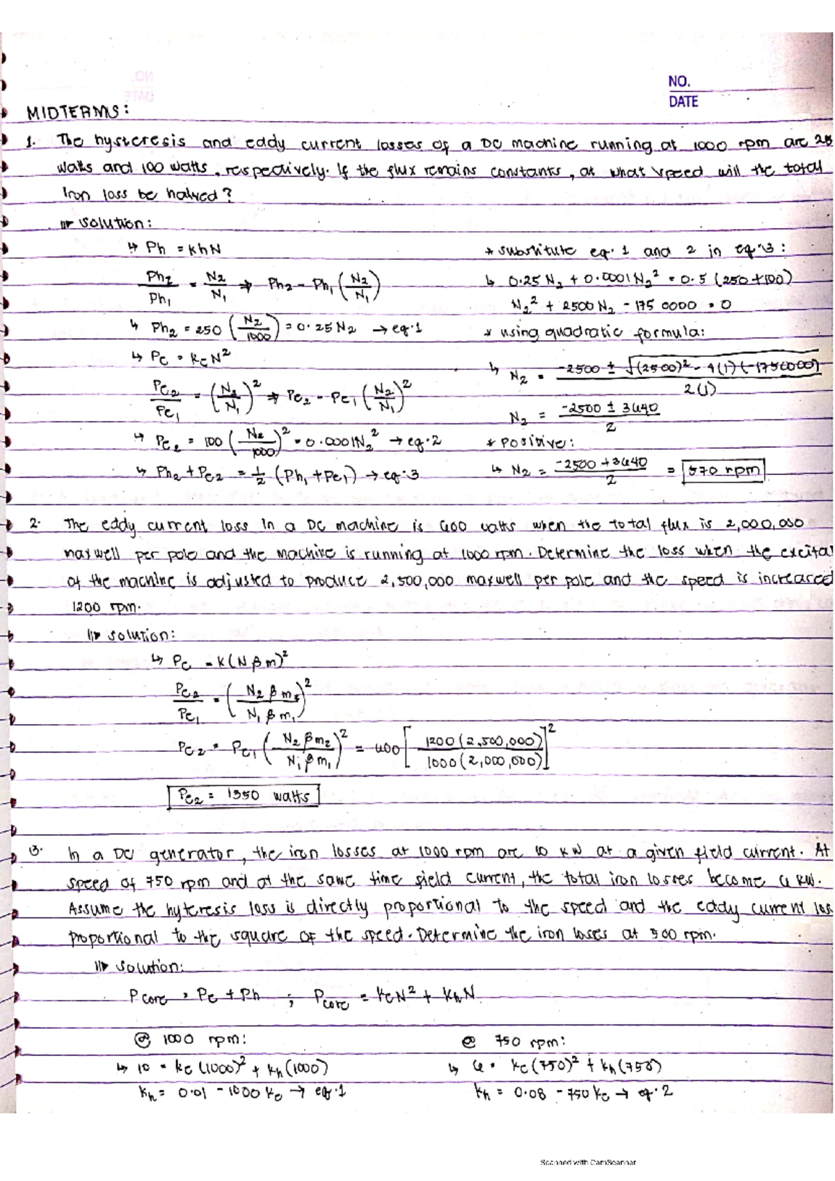 DC and AC machinery - Mechanical Engineering - NVSU - Studocu