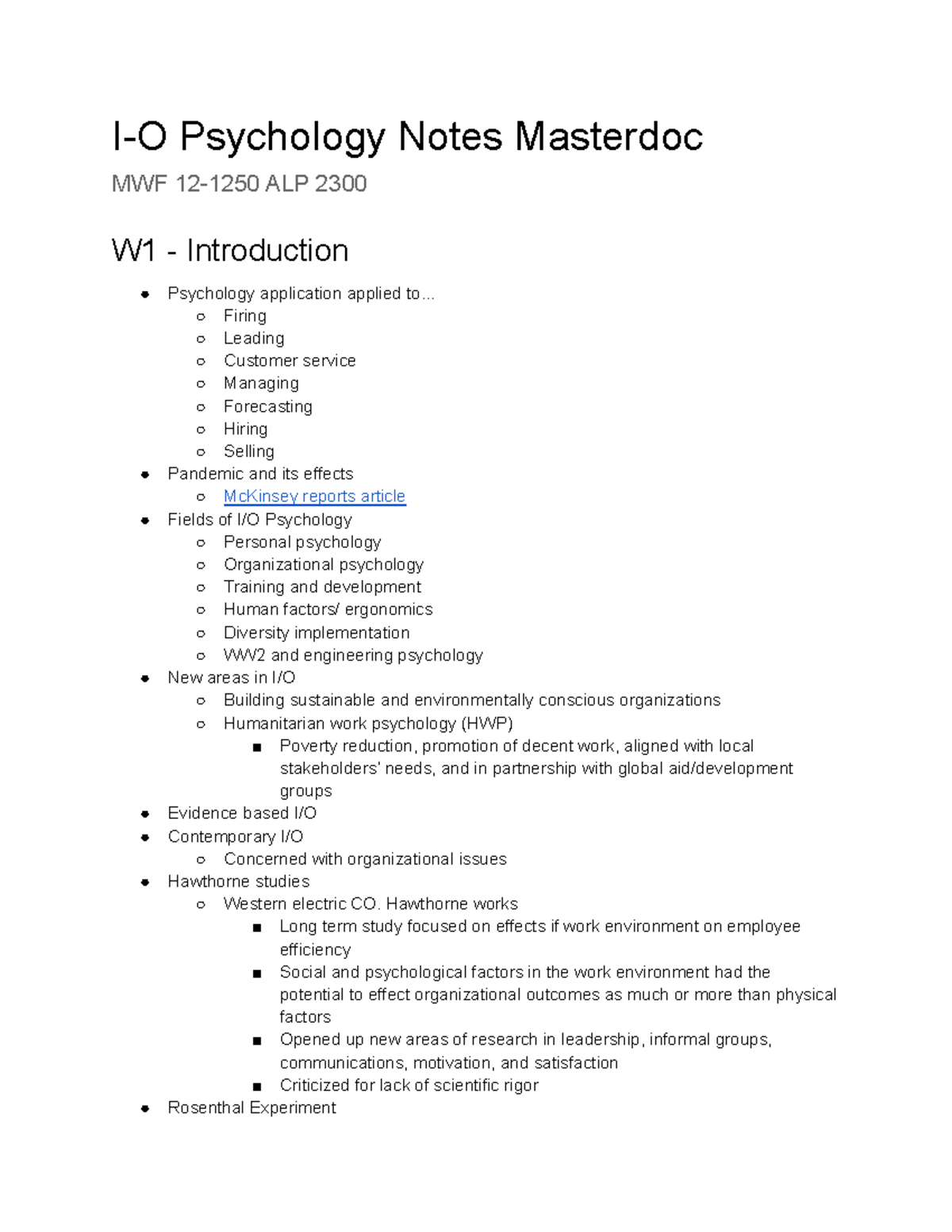 I-O Psych Notes - note master doc from the quarter - fall 2022 - I-O ...