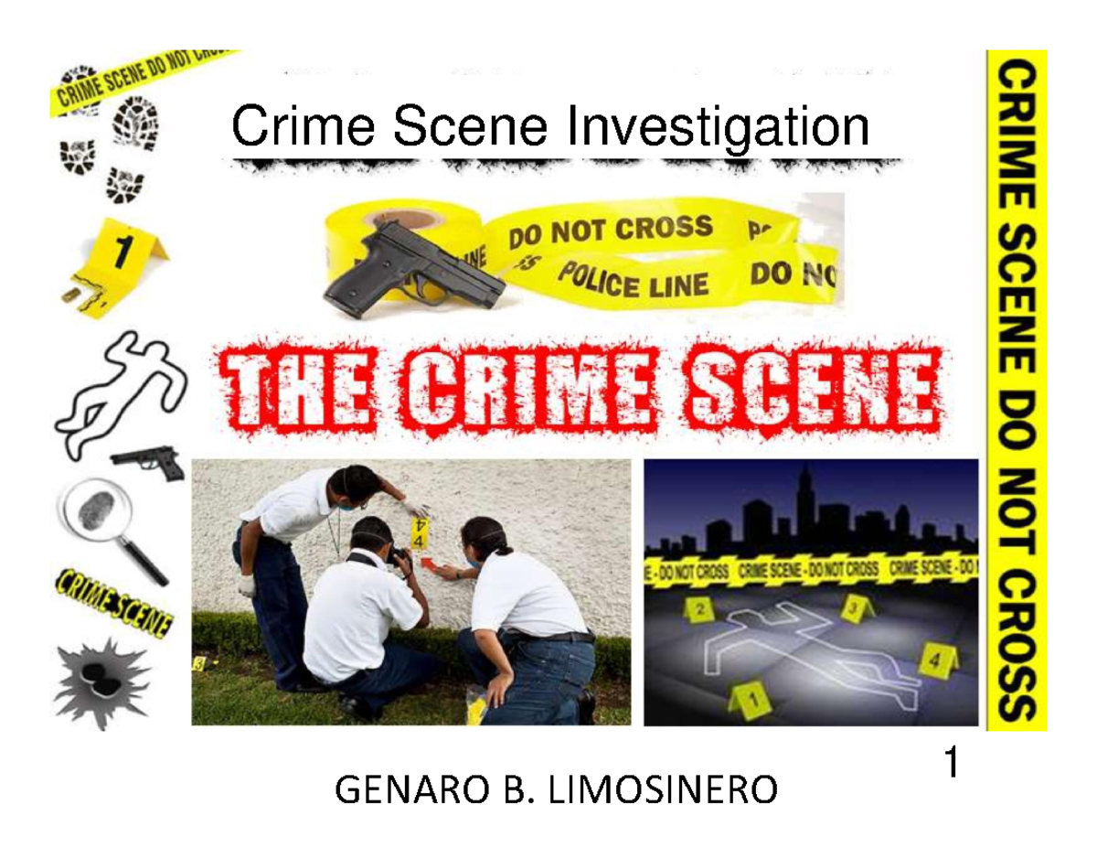 Crime Investigation - Crime Scene Investigation 1 Technique in Crime ...