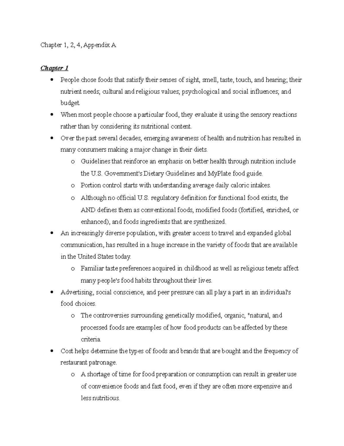 Chapter 1, 2, 4, Appendix A - Chapter 1, 2, 4, Appendix A Chapter 1 ...