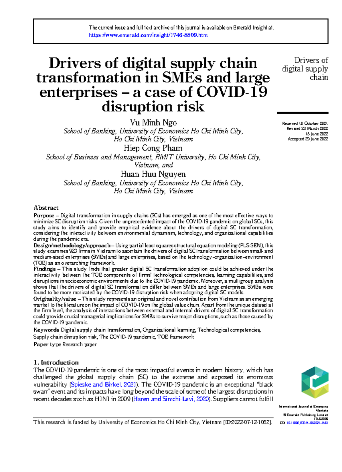 39. Drivers of digital supply chain - Drivers of digital supply chain ...
