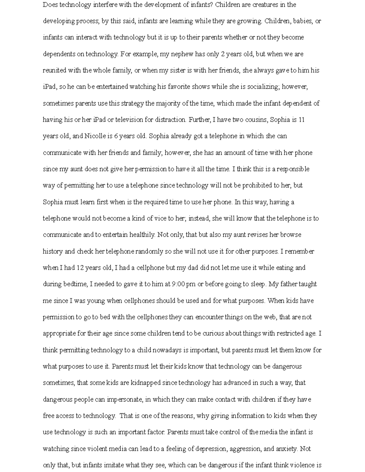 Week 6 Pre-Class Reflection - Does technology interfere with the ...