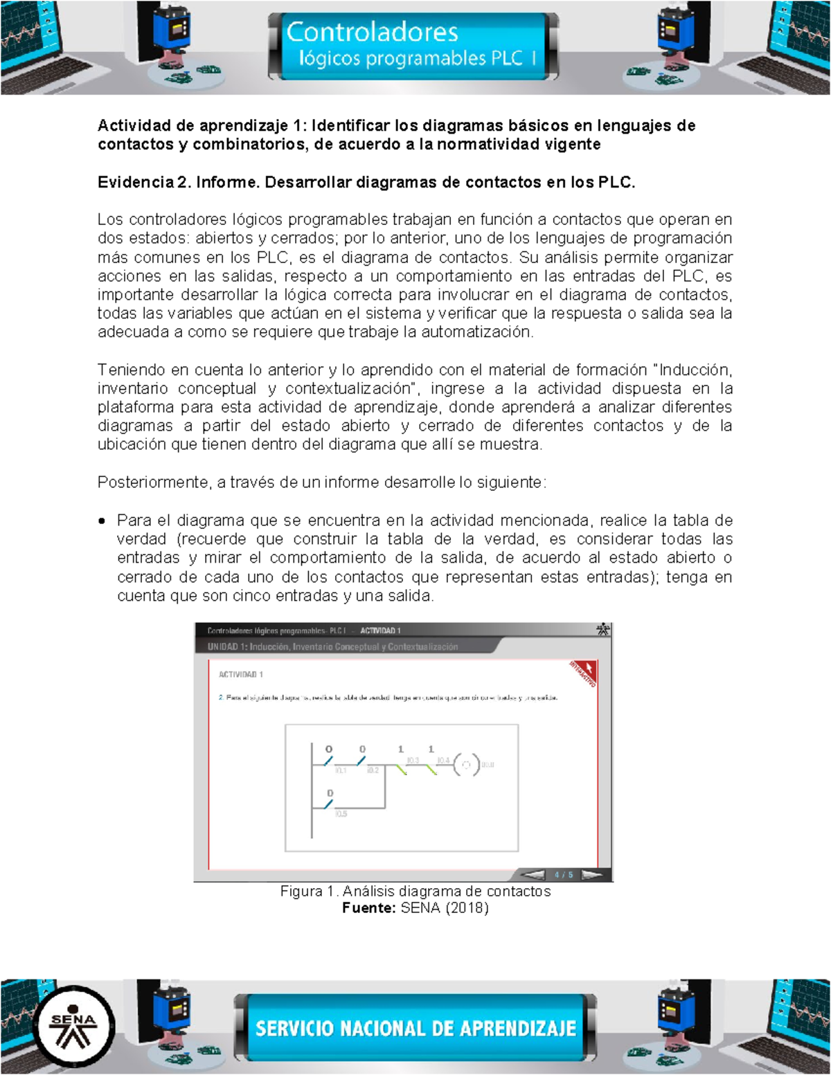 Evidencia 2 Informe Desarrollar diagramas de contactos en los PLC ...