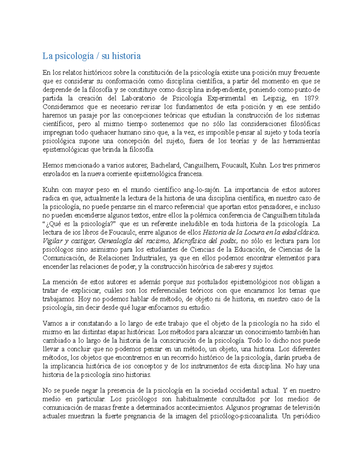 M2 -7 Lodieu, M.T (2000 ). Psicología. Objeto y método. PP. 49-82 - La ...