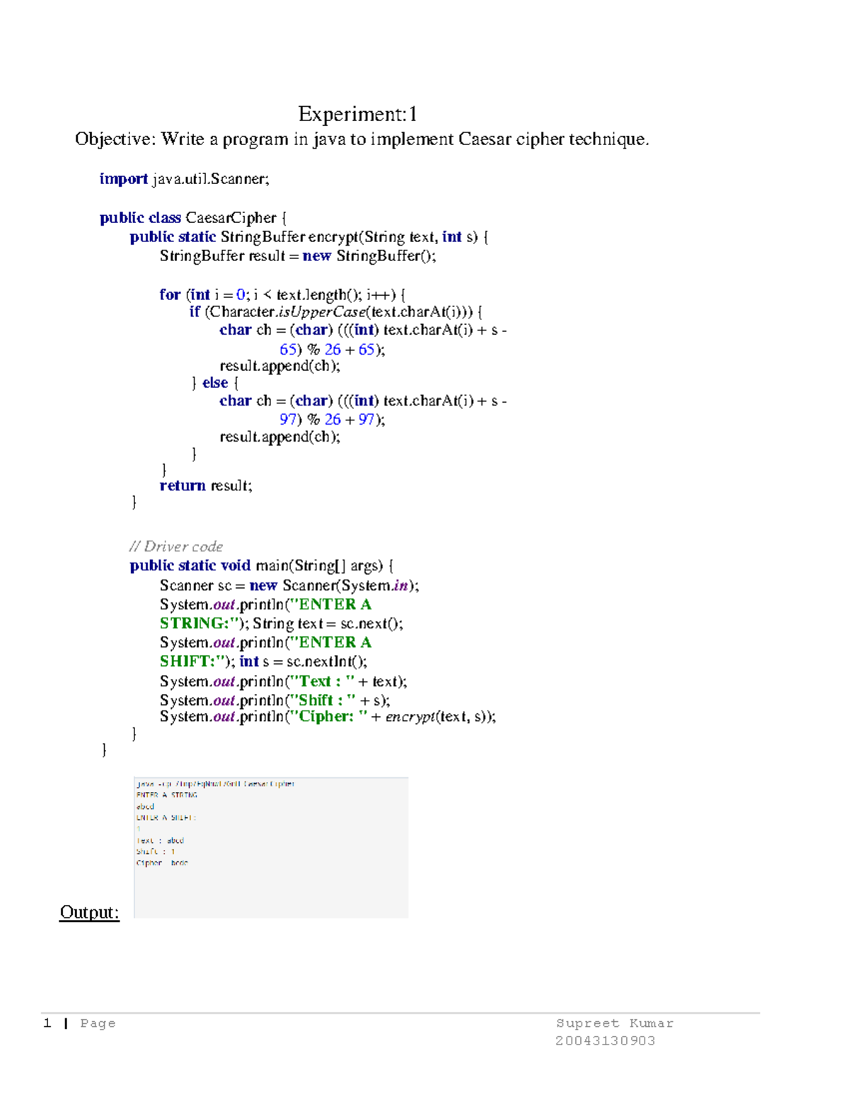 Supreet cns - Practical on Computer Network System - 1 | Page Supreet ...