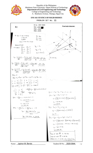 Hibbeler S 14e Ch3p44 - Sample Problems and Free Body Diagram ...
