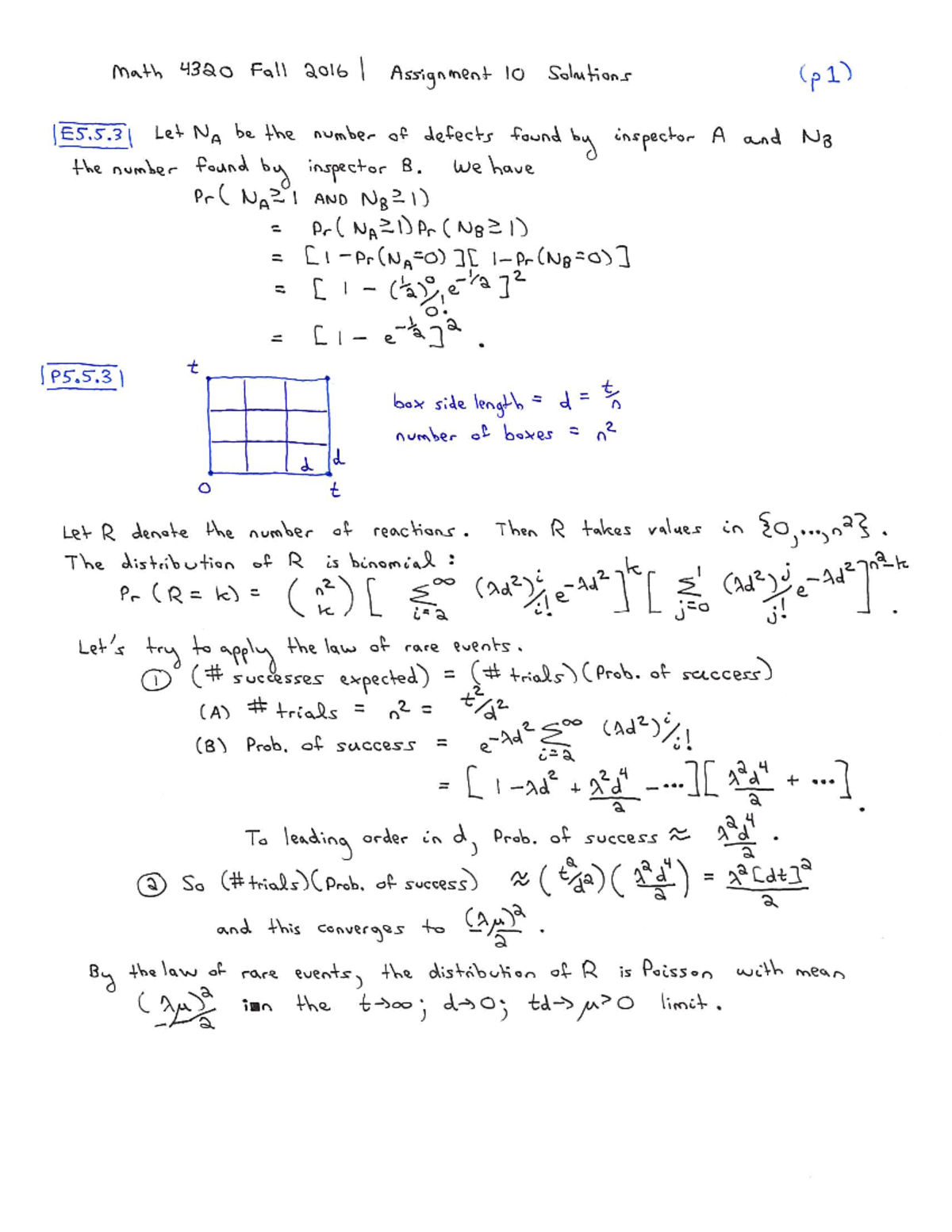 A9s-m4320-fall2017 - homework - MATH 4320 - Studocu