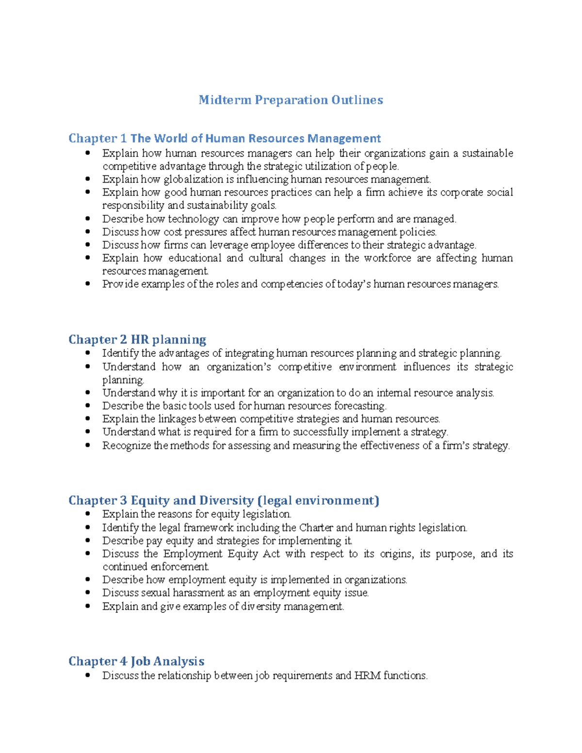 Midterm outline - Midterm Preparation Outlines Chapter 1 The World of ...