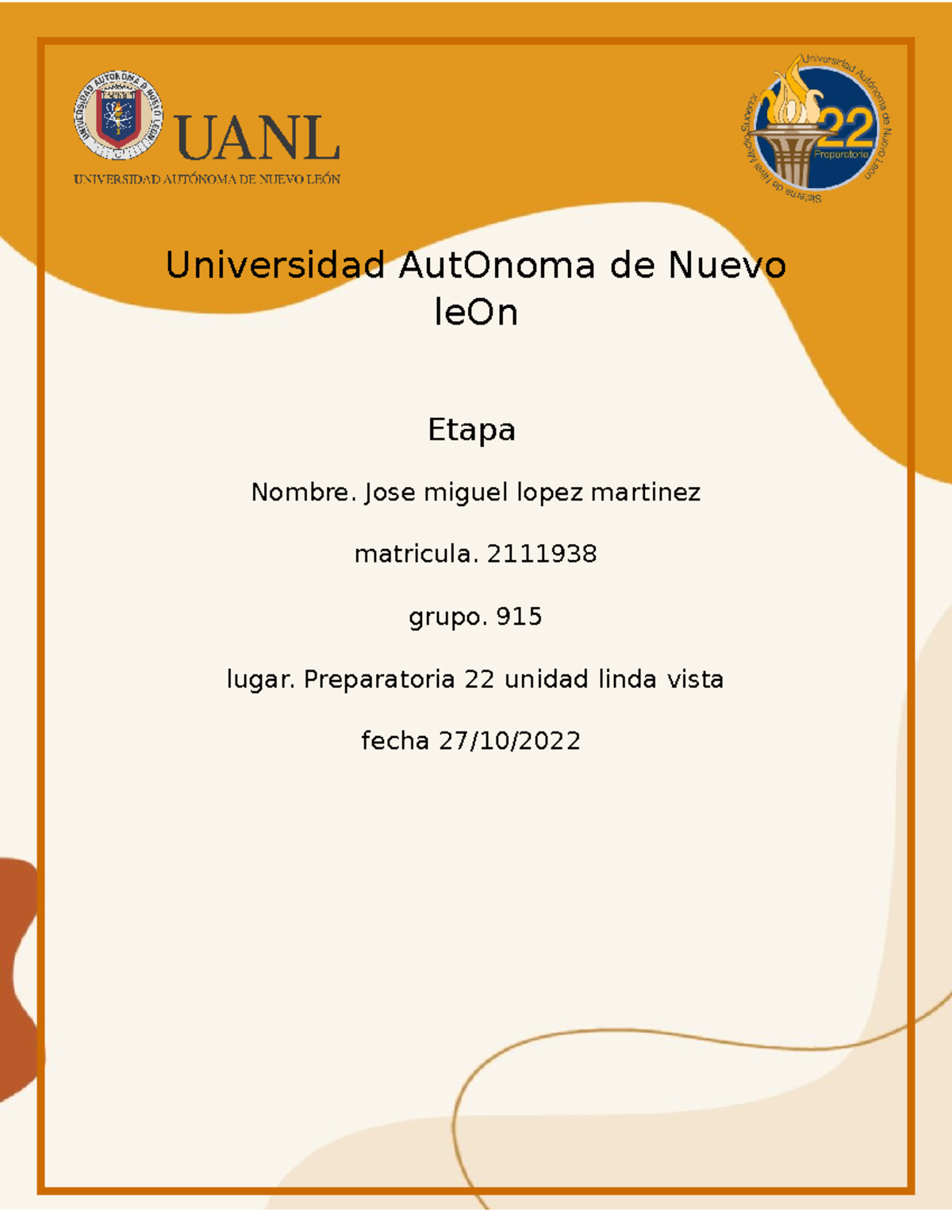 Portada Y Diseño 3RO Y 4TO Semestre - Universidad AutOnoma de Nuevo ...