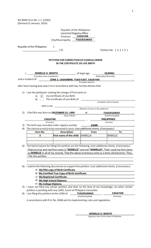Petition-for-correction-of-entry-birth-certification - REPUBLIC OF THE ...